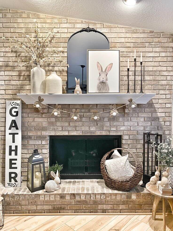 35 Gorgeous Spring Mantel Decor Ideas to Copy - Maleesha Perera
