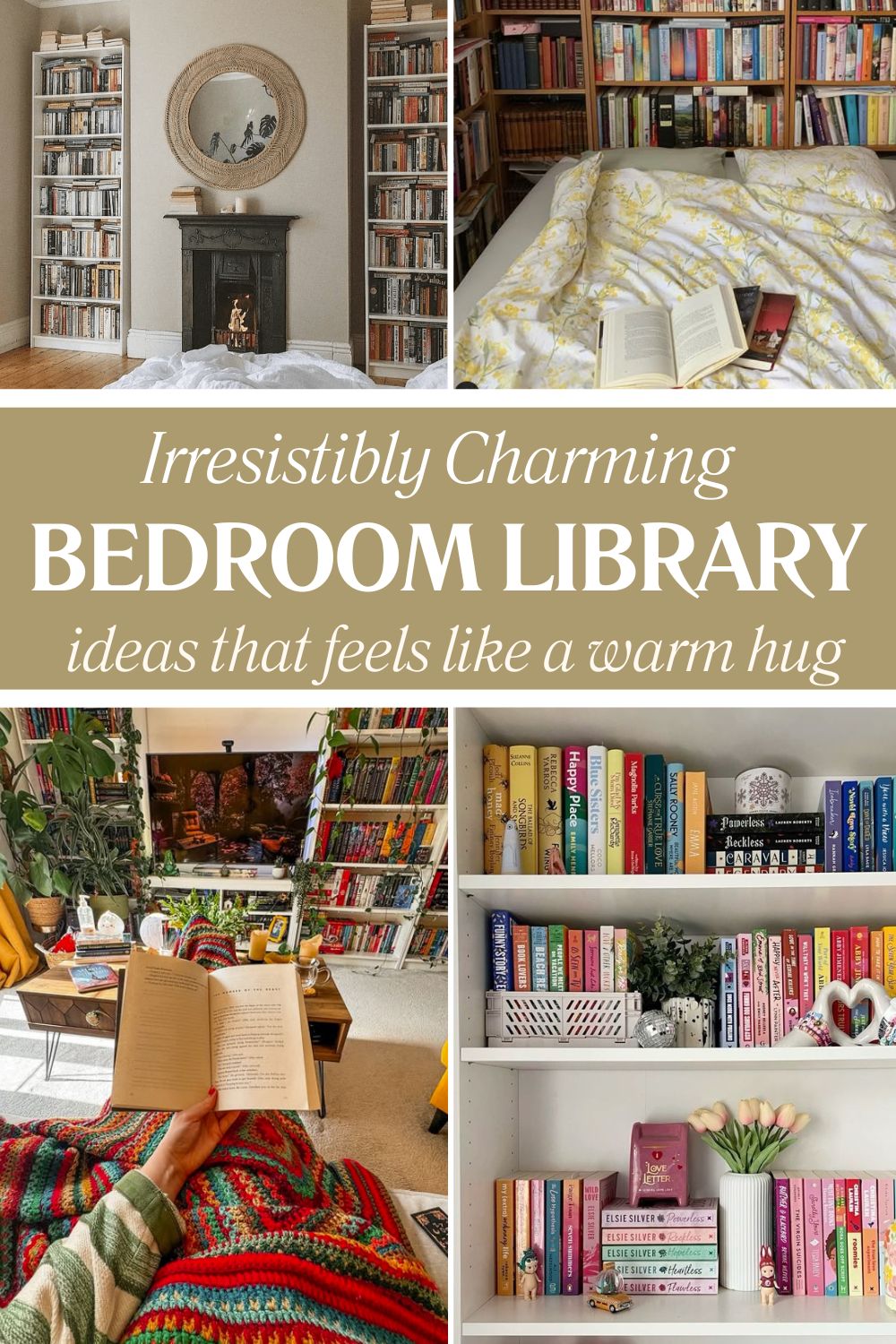 Irresistibly Charming Bedroom Library Ideas to Try Today - Maleesha P