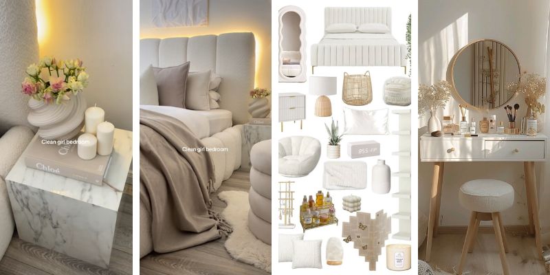 Clean Girl Bedroom Ideas for a Minimalist, Modern Look - Maleesha P