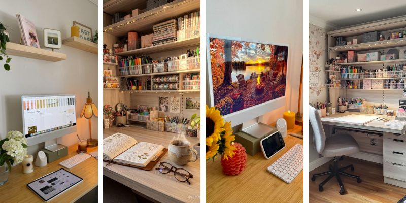 Aesthetic Study Desk Decor That Boosts Productivity - Maleesha P